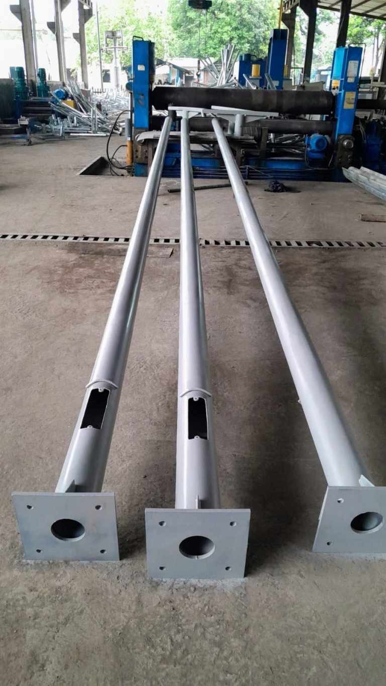 Tiang Lampu Jalan Bulat Taper 6 – 13 Meter | Tiang Lampu Jalan 7 dan 9 ...