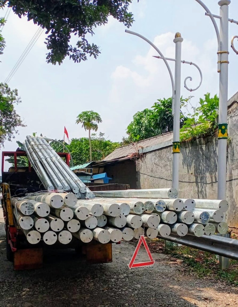 Tiang Listrik PLN Baja | Tiang Telkom | Tiang FO | Tiang PJU, Tiang ...
